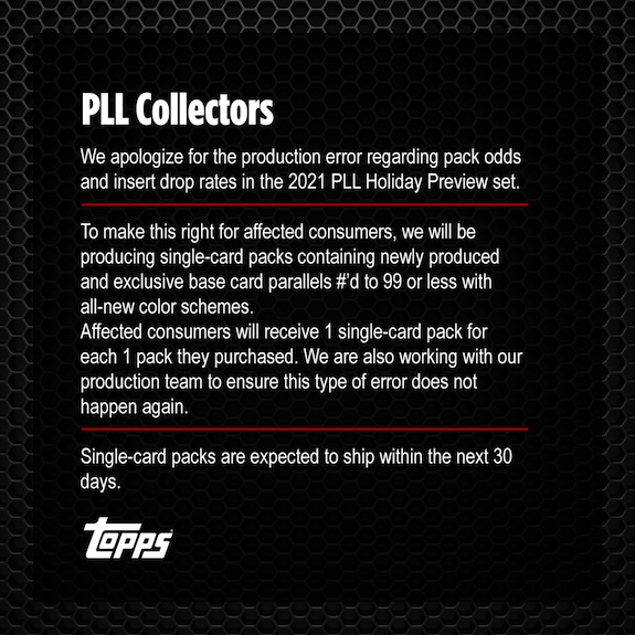 2021 Topps PLL First Edition - The Lacrosse Card Archive